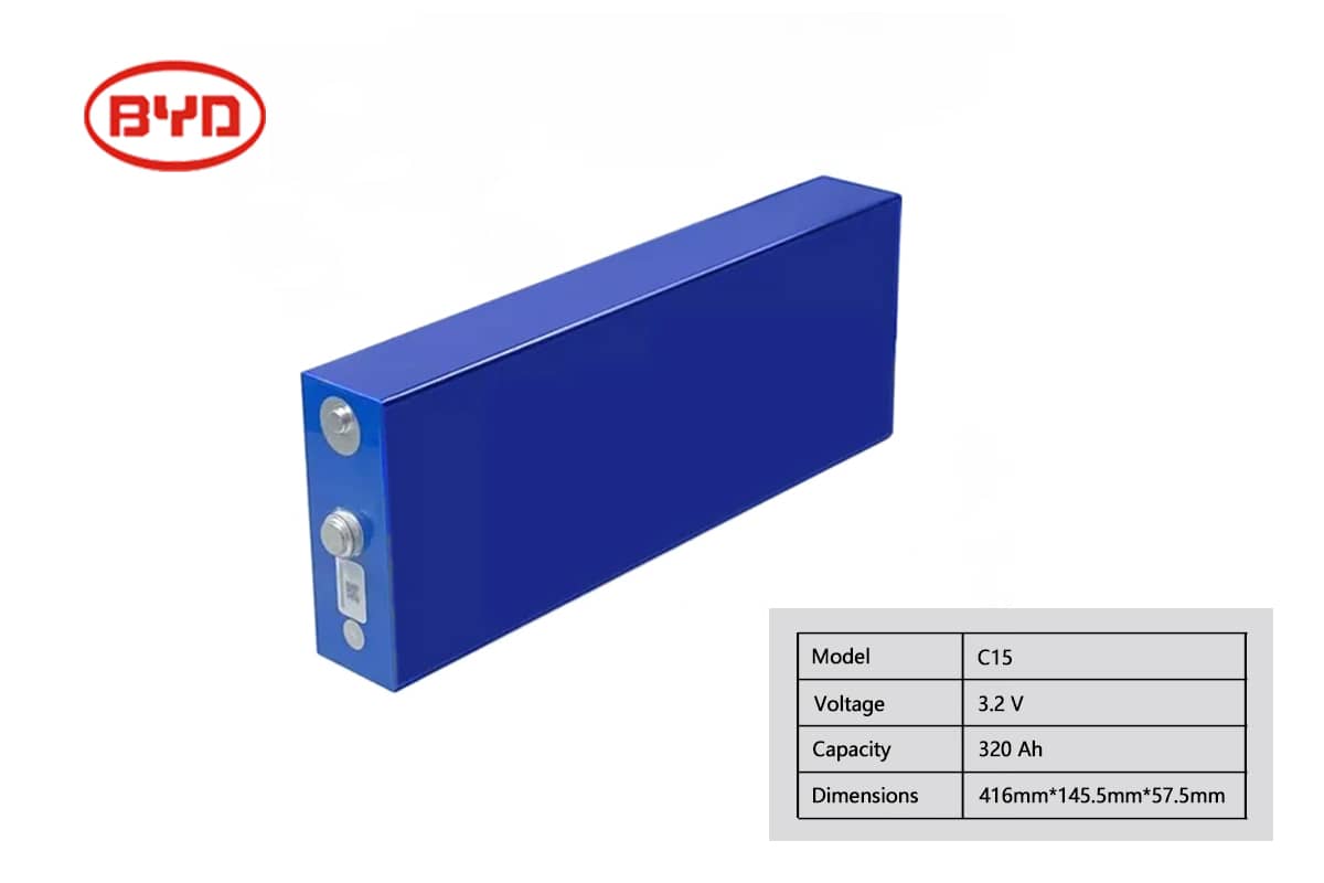 Blade Battery BYD C15 3.2V 320Ah LiFePO4 Cell